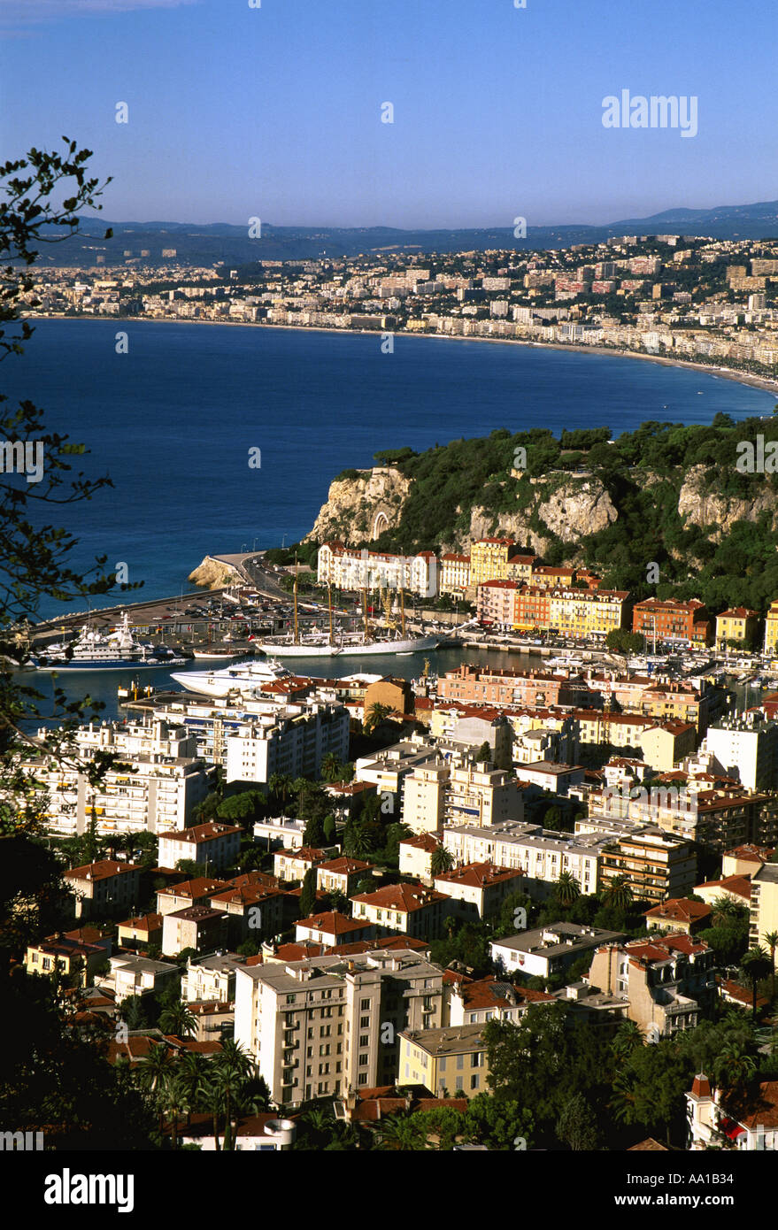 French Riviera Nice Old Harbour Stock Photo - Alamy