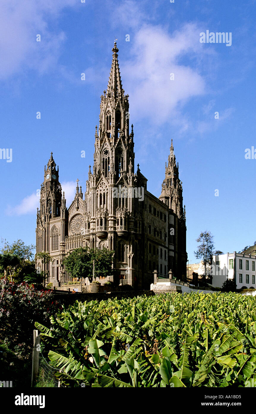 Spain Canary Islands Great Canary Arucas Cathedral Spain Stock Photo ...