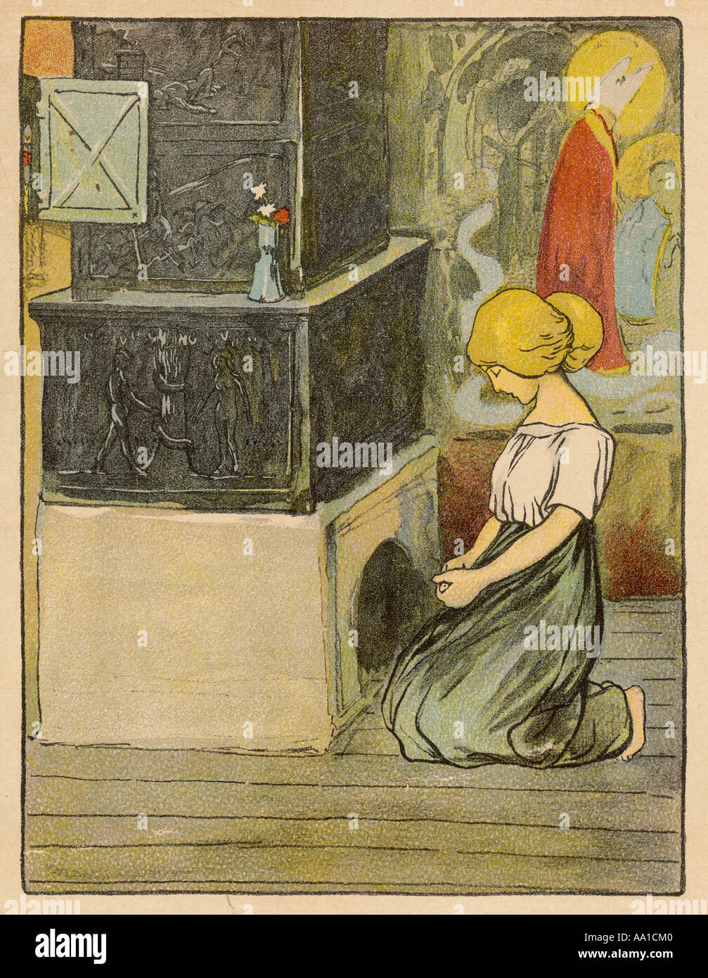 Pious girl hi-res stock photography and images - Alamy