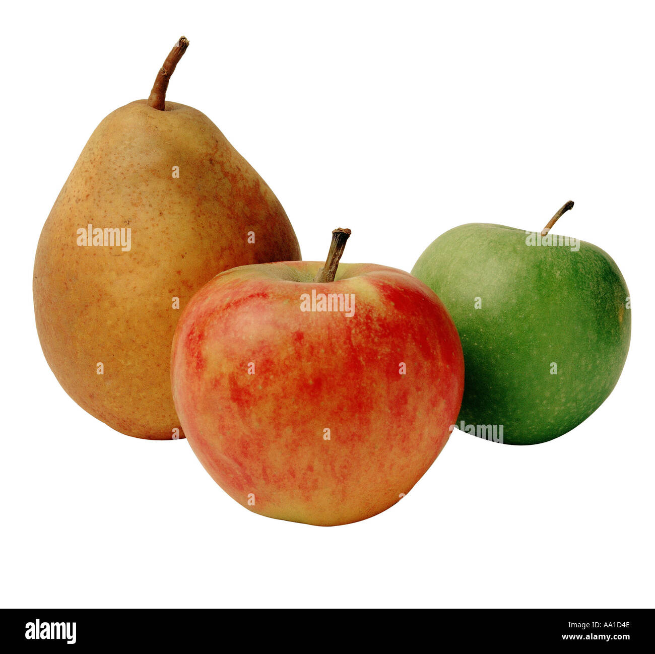 Poire jaune Cut Out Stock Images & Pictures - Alamy