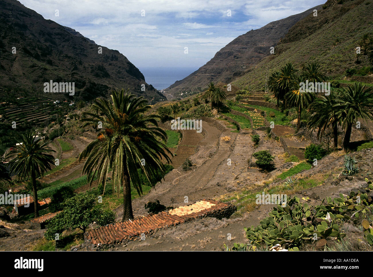 Spain La Gometa Gran Rey Valley Spain Stock Photo - Alamy