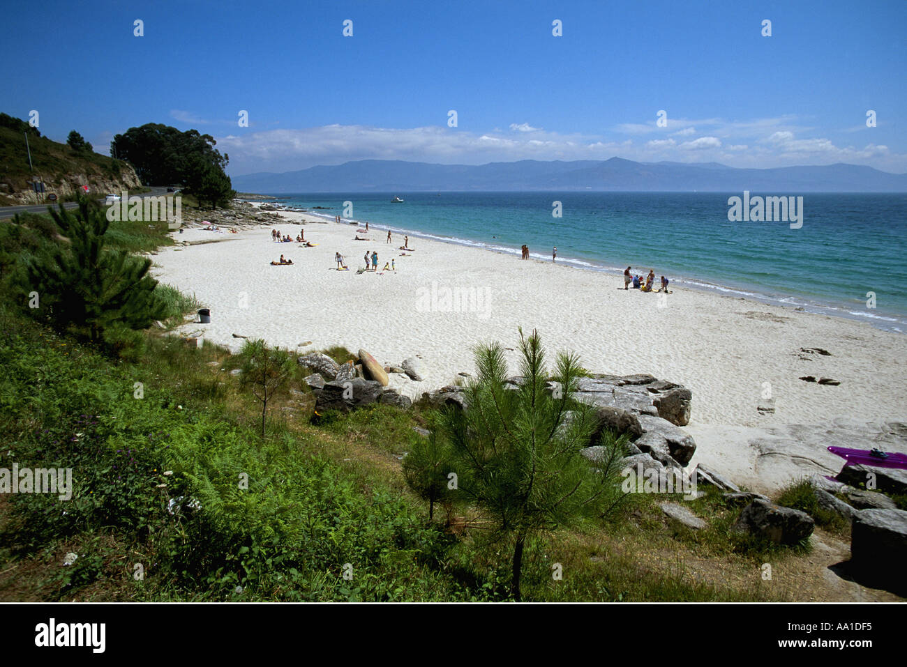 Spain Galicia Ria de Muros Louro Beach Spain Stock Photo - Alamy