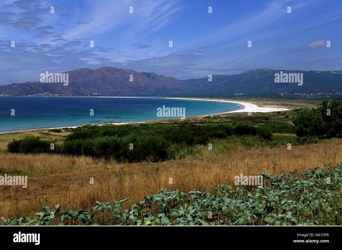 Spain Galicia Rias Baras Carnota Beach Spain Stock Photo - Alamy