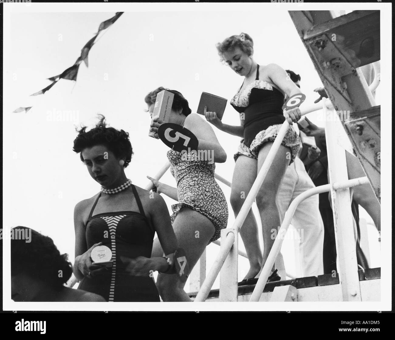 1950s beauty contest Black and White Stock Photos & Images - Alamy
