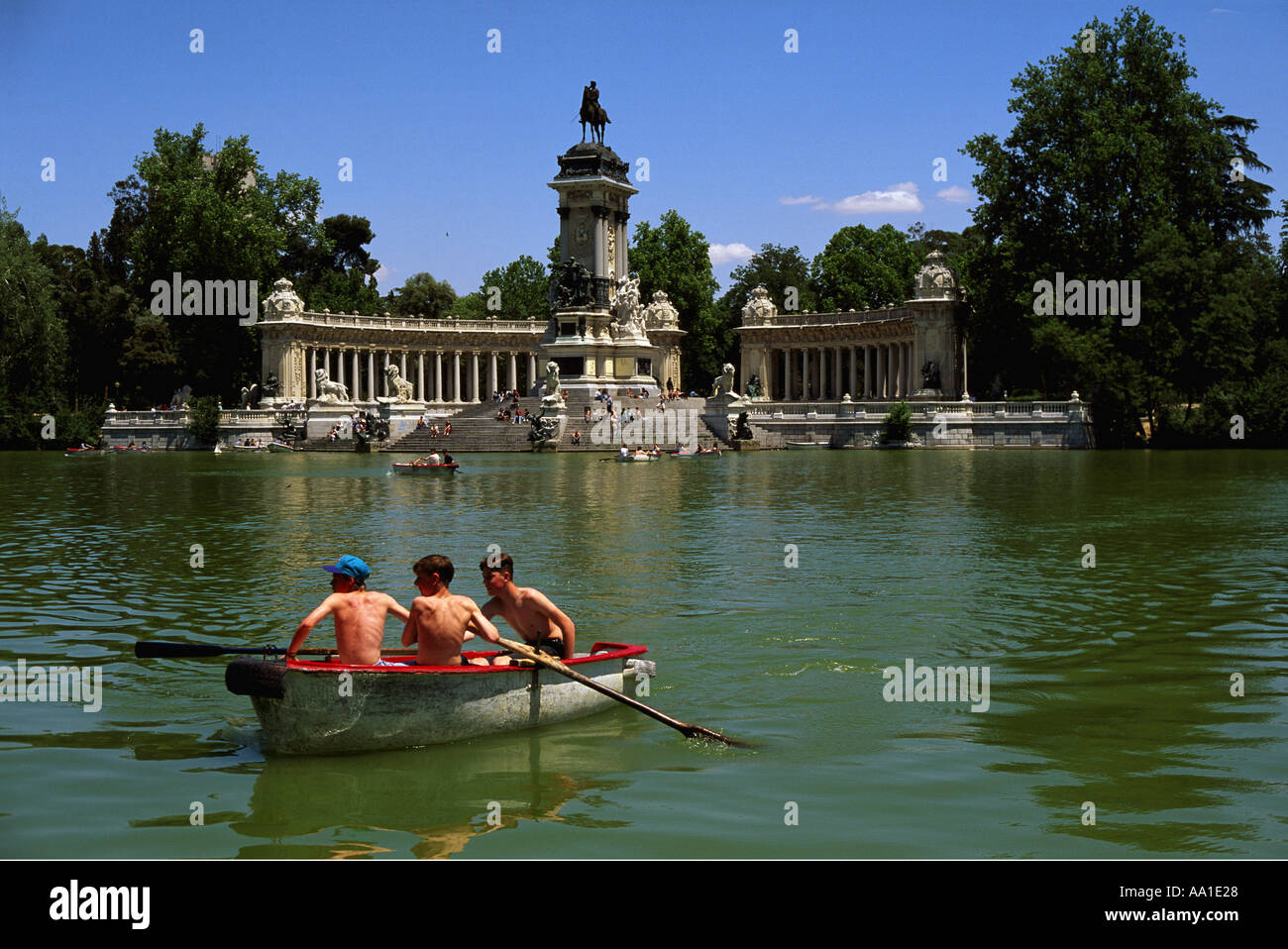 Spain Parque do Retiro Stock Photo - Alamy