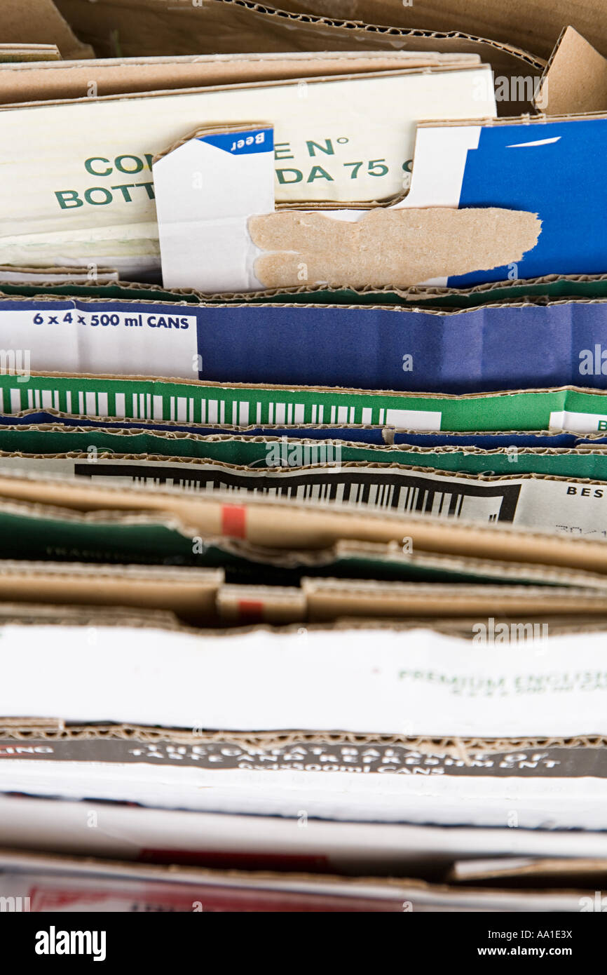 Stack of cardboard boxes Stock Photo - Alamy