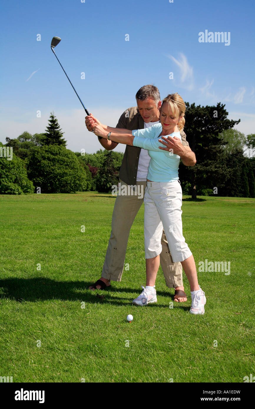 Golf lesson hi-res stock photography and images - Alamy