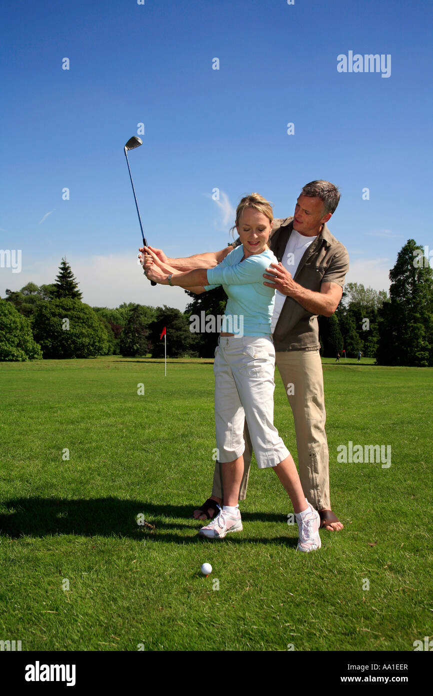 Golf lesson hi-res stock photography and images - Alamy