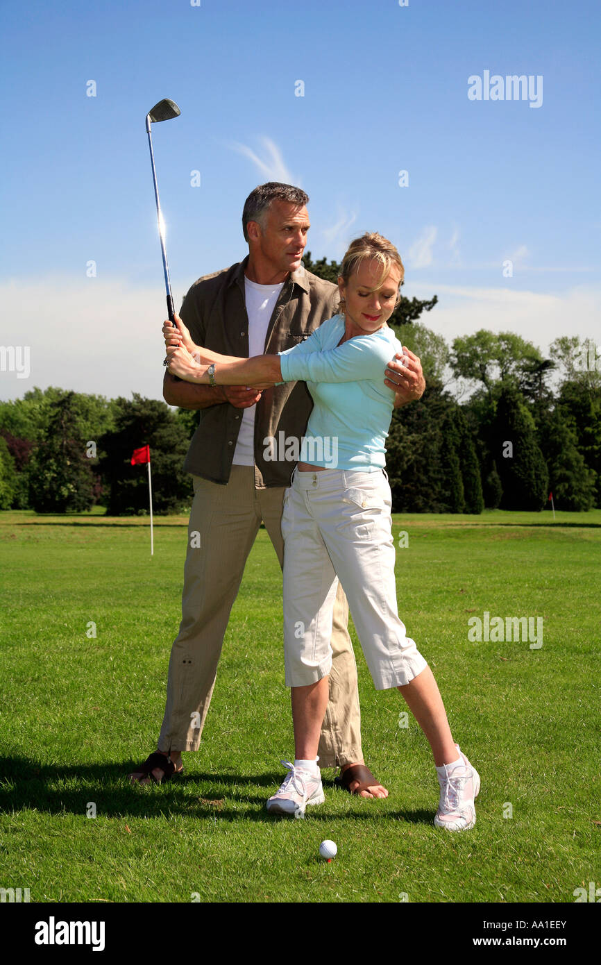 Golf lesson hi-res stock photography and images - Alamy