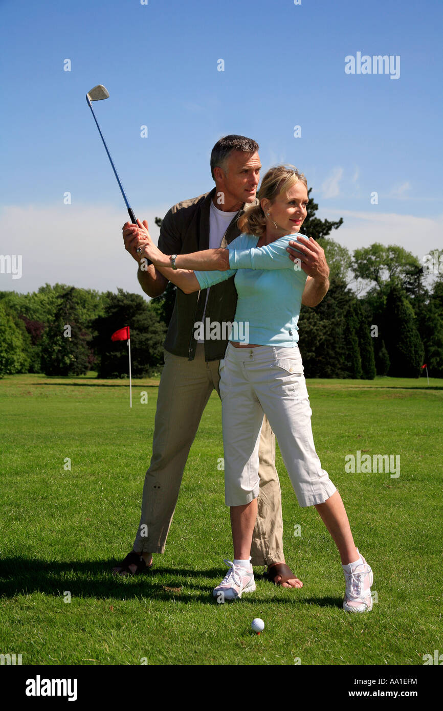 Golf lesson hi-res stock photography and images - Alamy