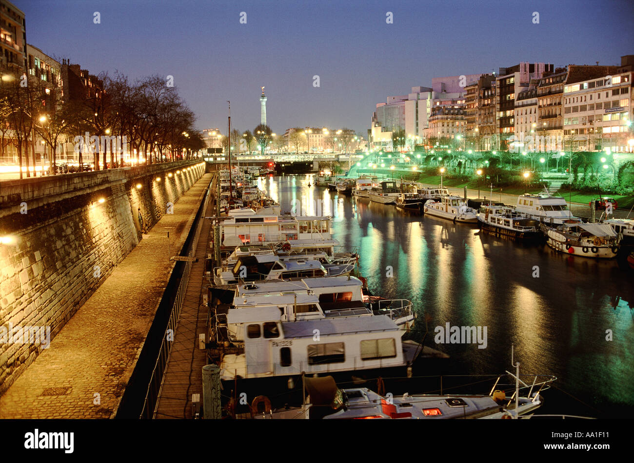 Paris Port de l Arsenal Stock Photo - Alamy