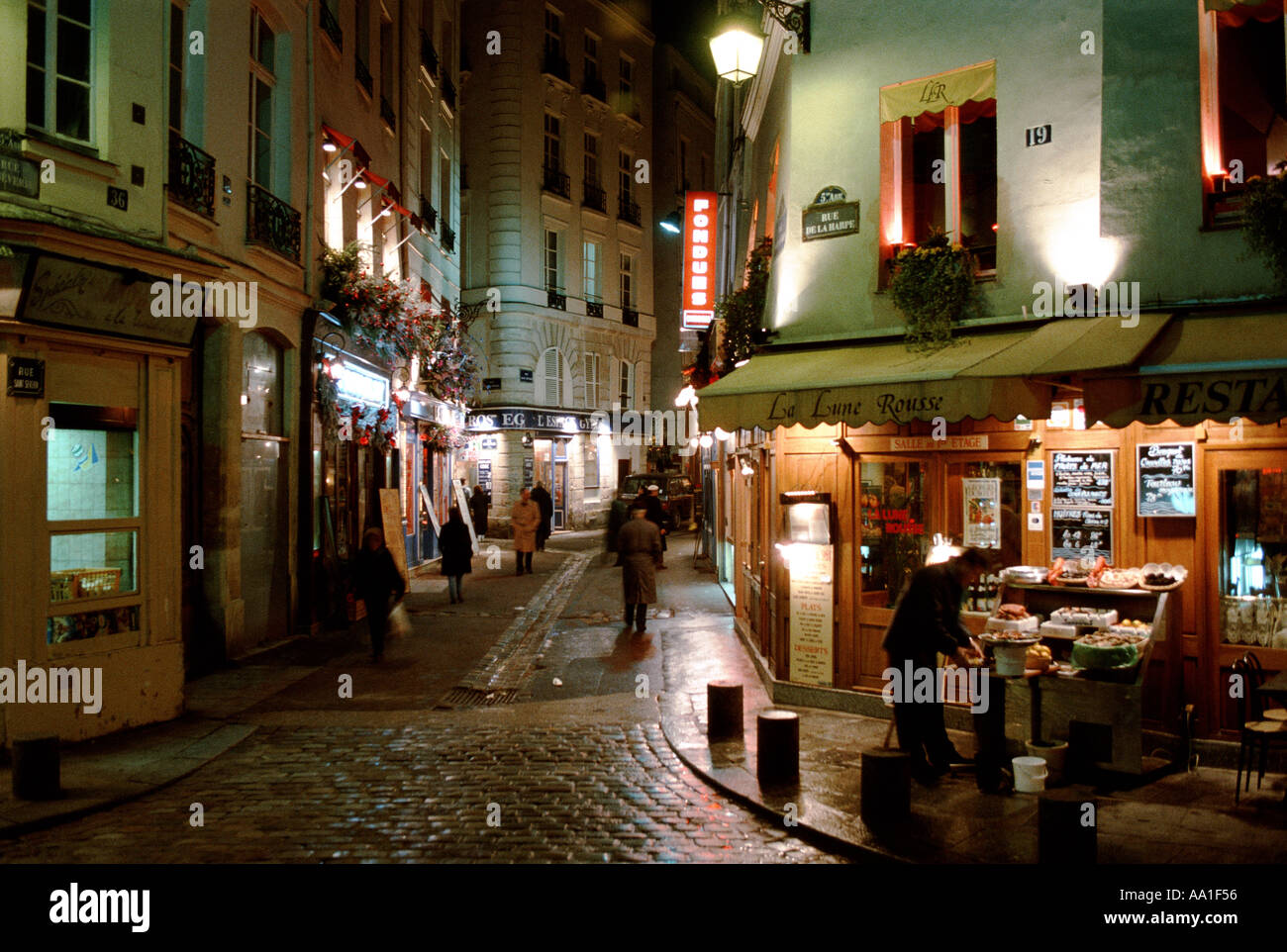Paris Quartier Latin Saint Michel Stock Photo - Alamy