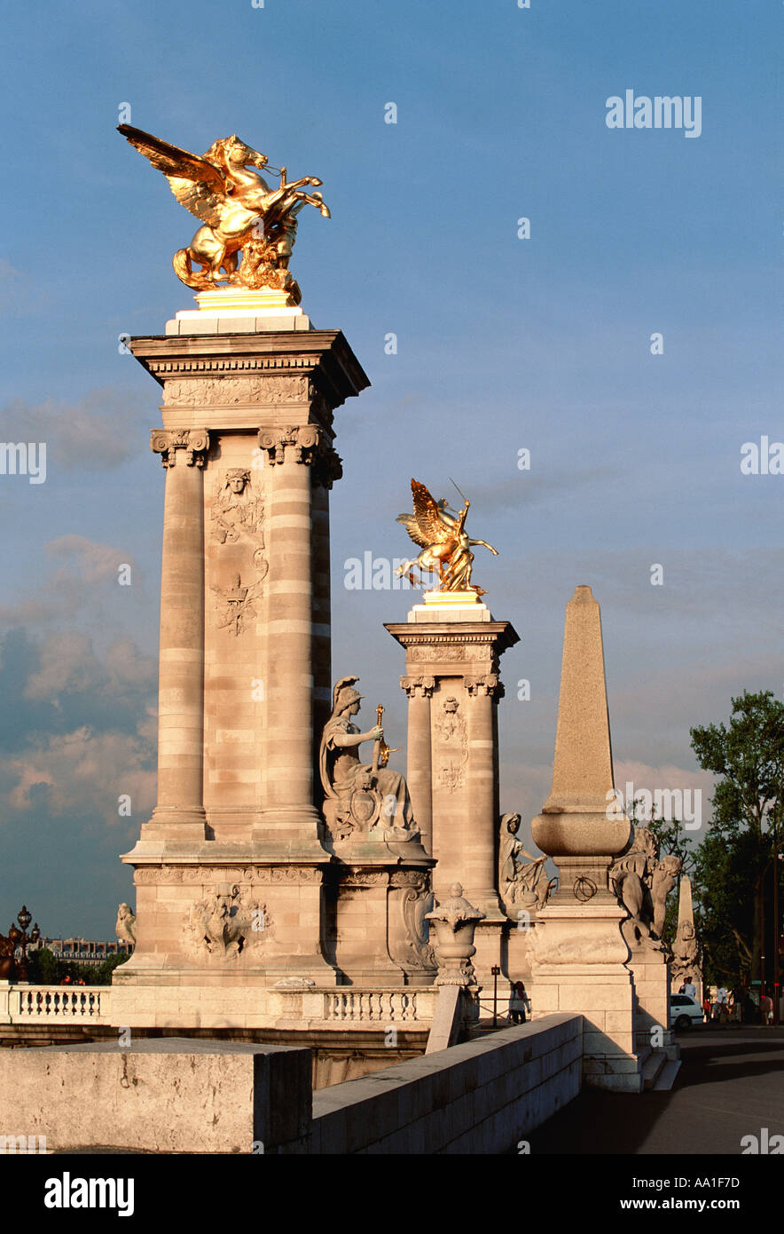 Paris Pont Alexandre III Stock Photo - Alamy