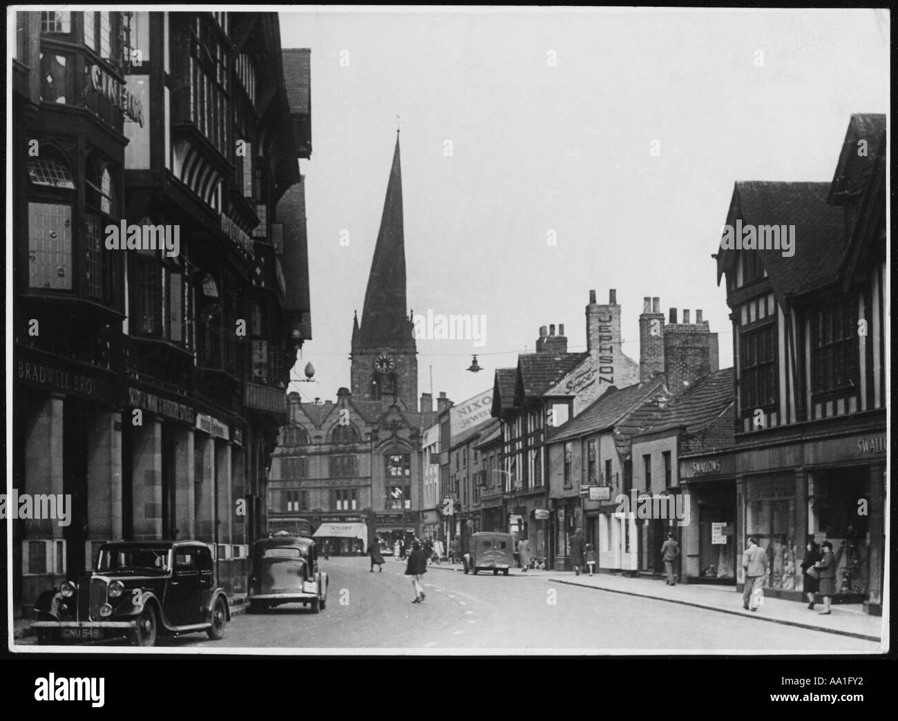 Chesterfield derbyshire skyline hi-res stock photography and images - Alamy