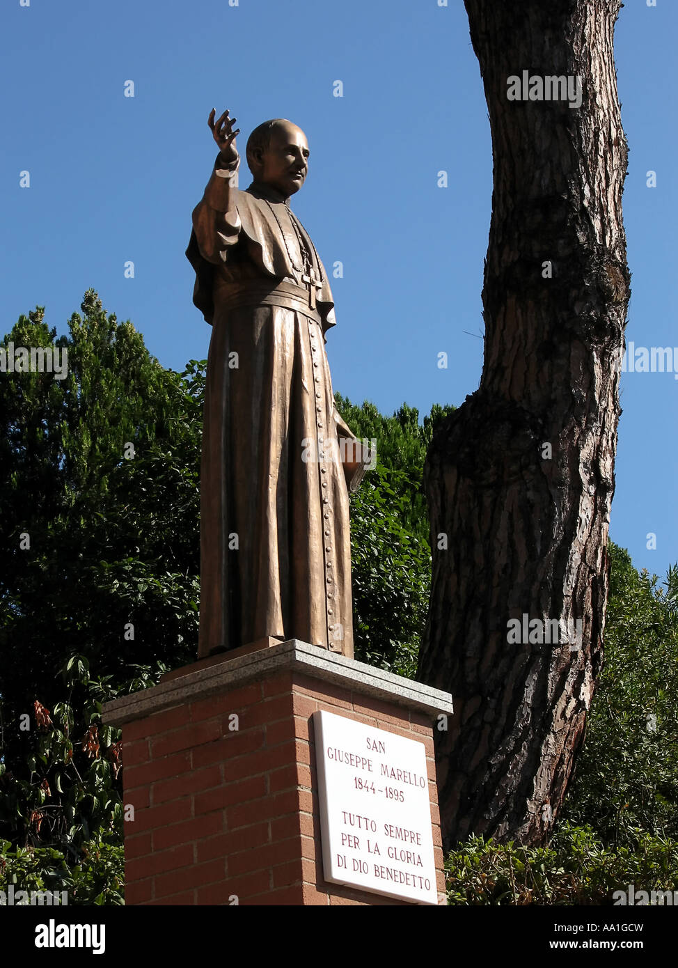 Statue of San Giuseppe Marello Stock Photo - Alamy