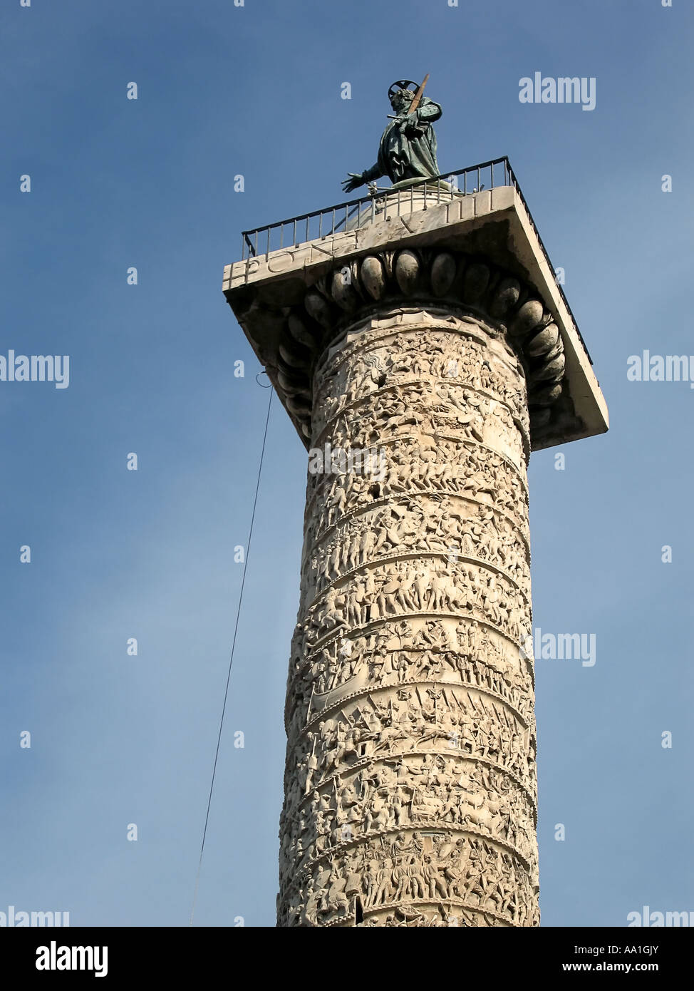 Detail of Colonna Antonina in Piazza Colonna Rome Italy Stock Photo - Alamy