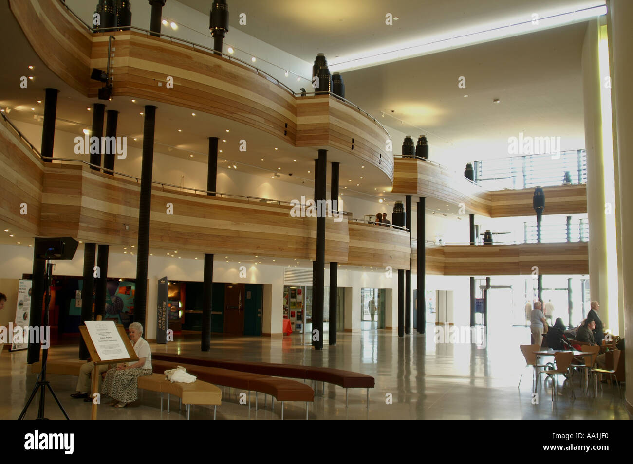 Inside the national theatre The Donald Gordon Theatre of Wales Cardiff ...
