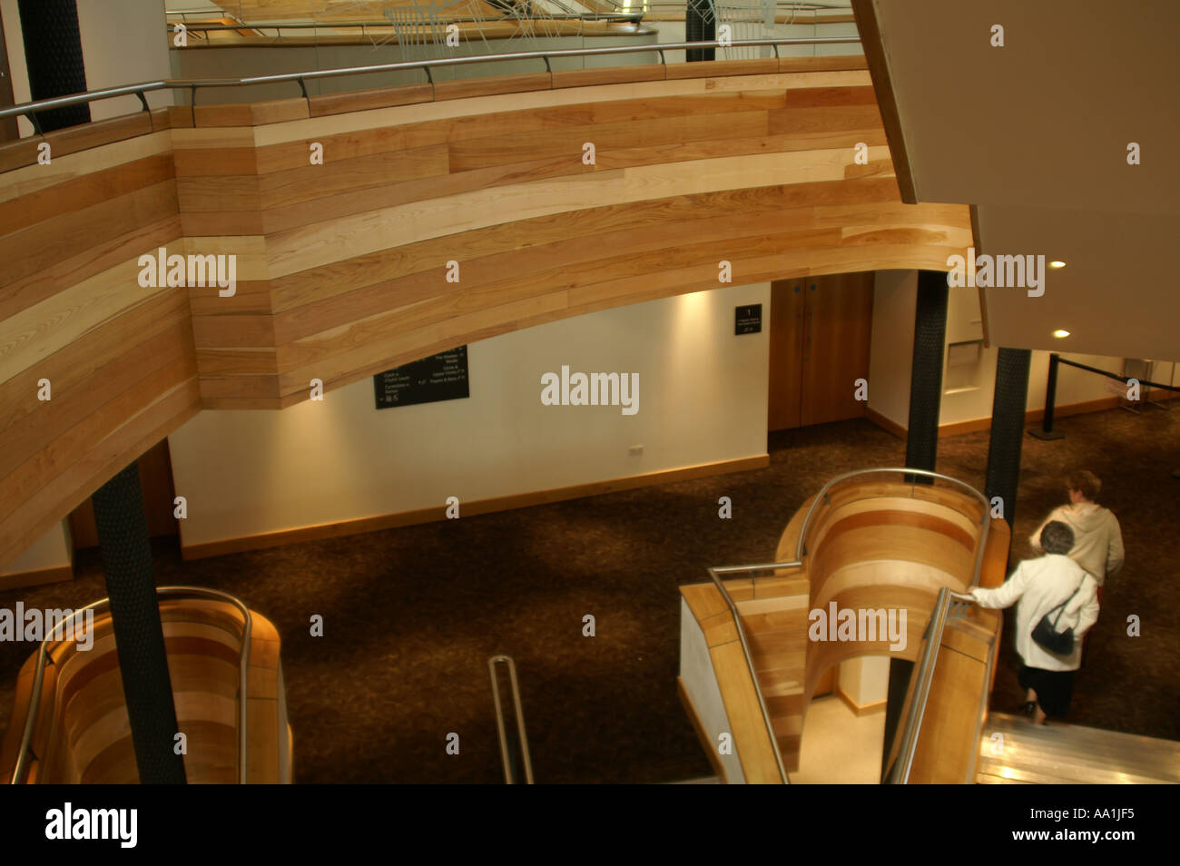 Inside the national theatre The Donald Gordon Theatre of Wales Cardiff ...