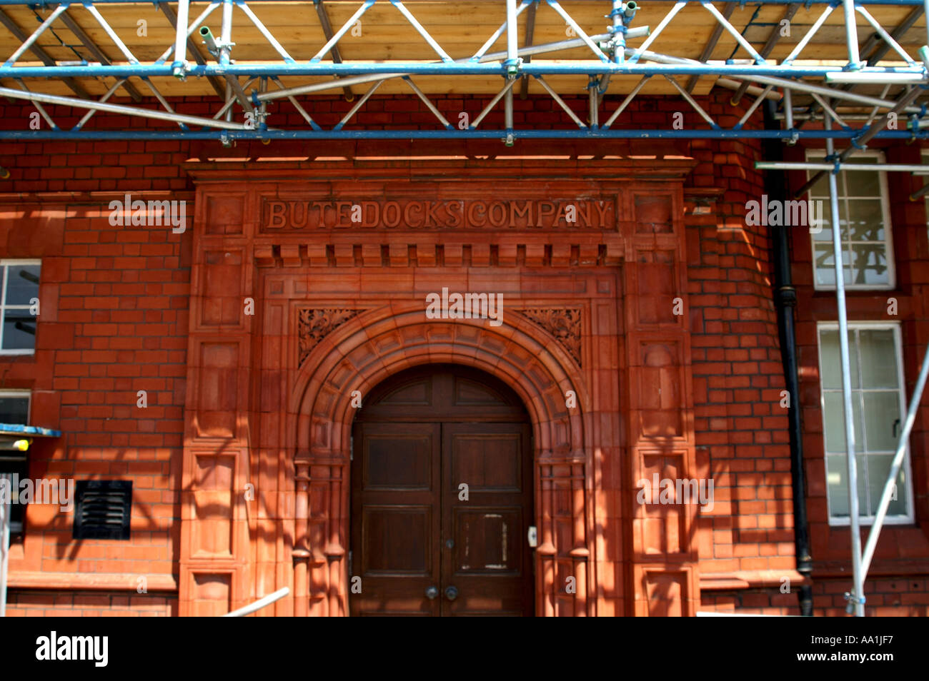 Bute docks company building at Cardiff bay Wales UK old national ...