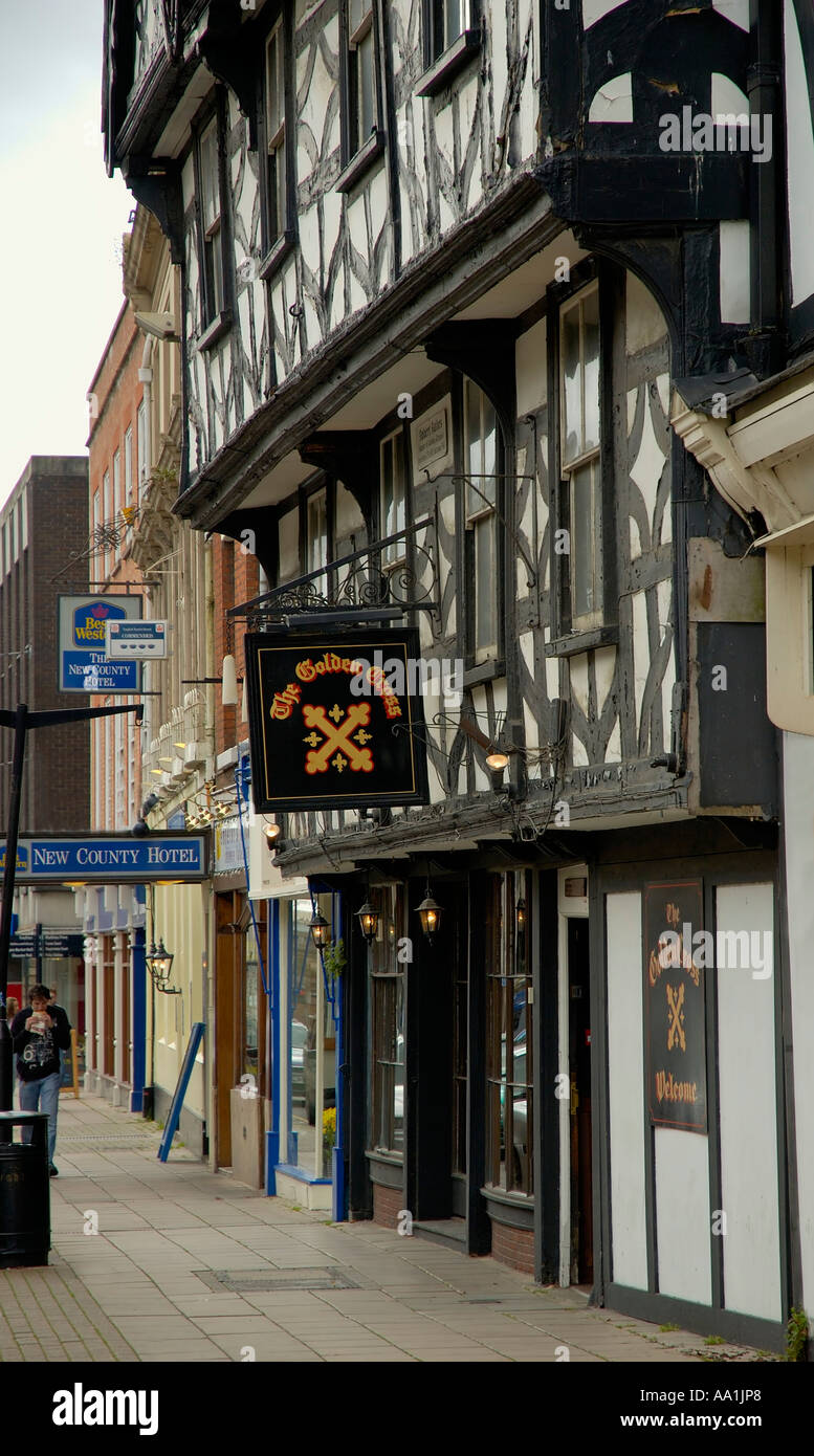 The Golden Cross Southgate Street Gloucester Stock Photo - Alamy