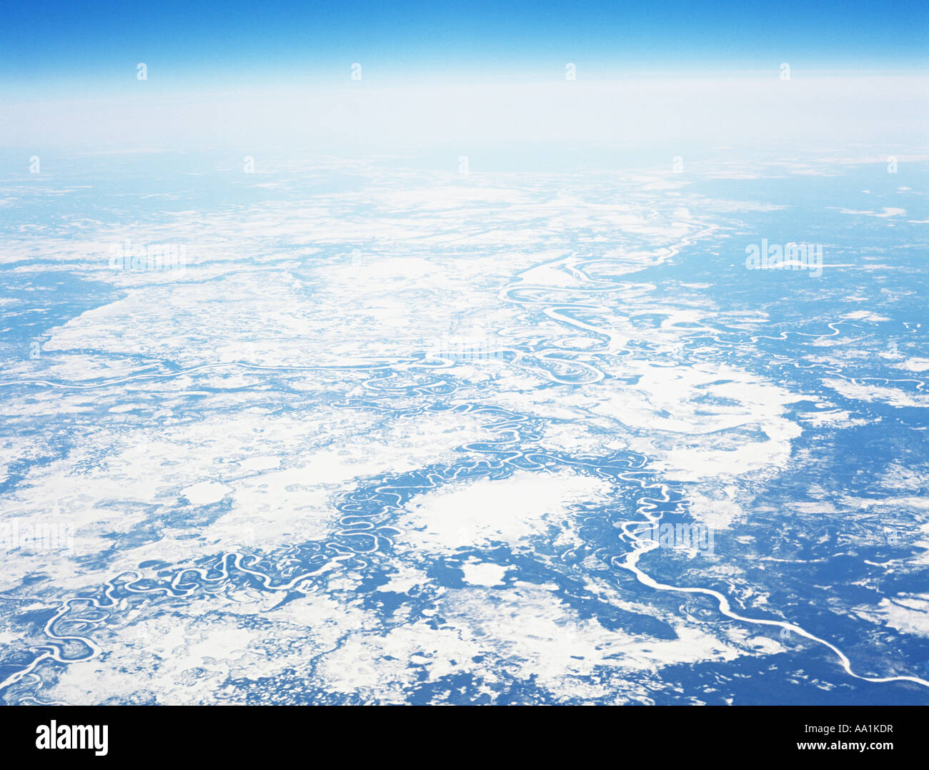 Aerial view of siberia Stock Photo - Alamy