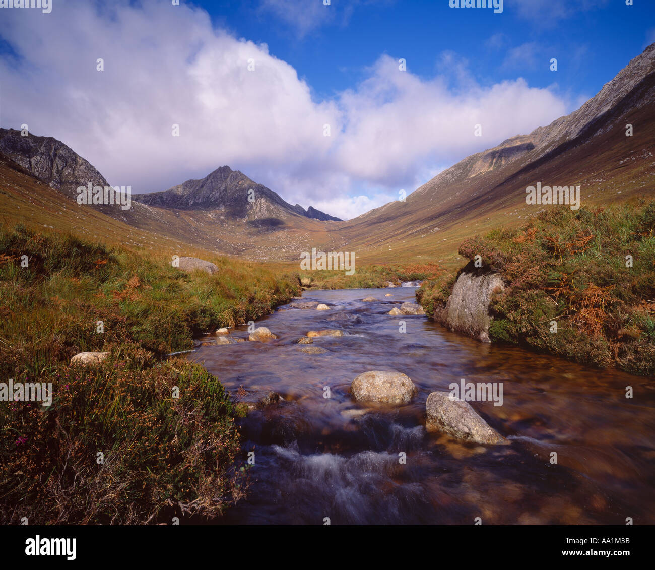 Glen Rosa and Cir Mhor, Isle of Arran, North Ayrshire, Scotland, UK ...