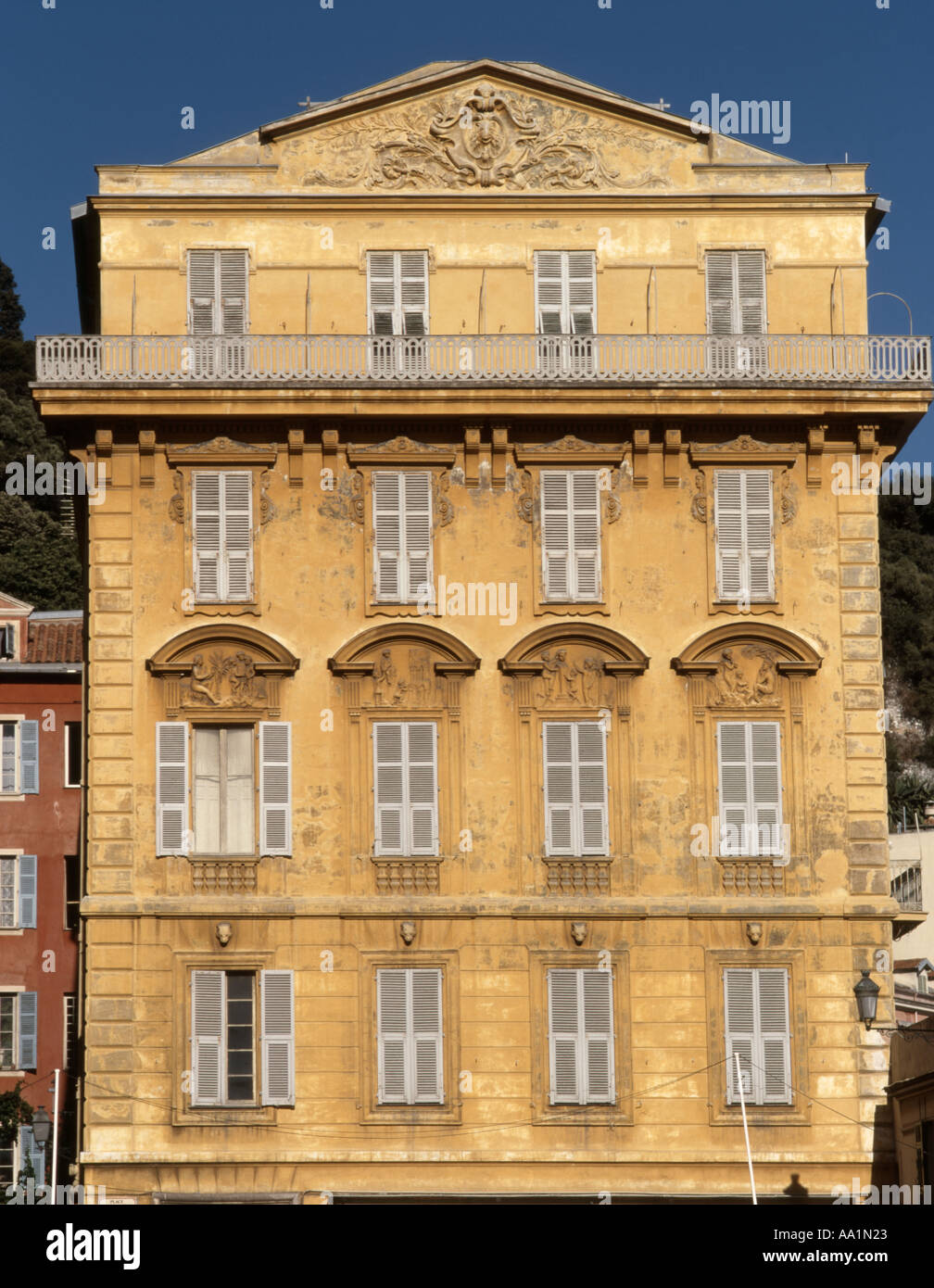 Nice, France. Henri Matisse's house in Place Charles Felix - market ...