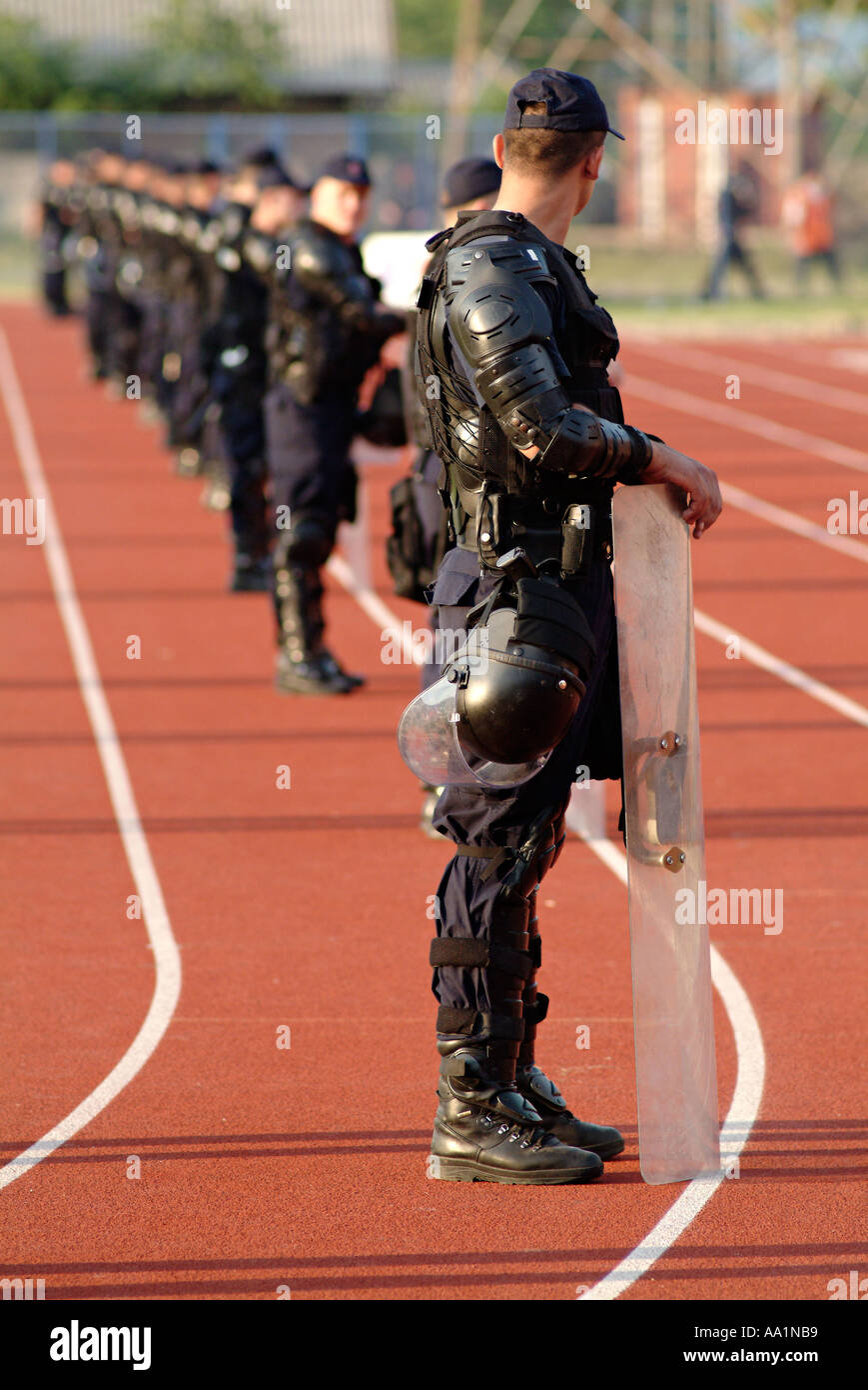 Riot police riot equipment shields hi-res stock photography and images ...