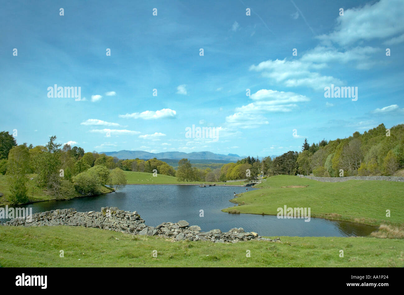 Reservoir in the English Lake District Ghyll Head Reservoir used by ...