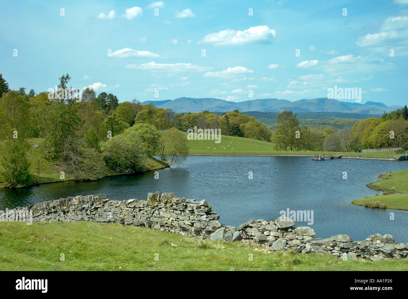Reservoir in the English Lake District Ghyll Head Reservoir used by ...