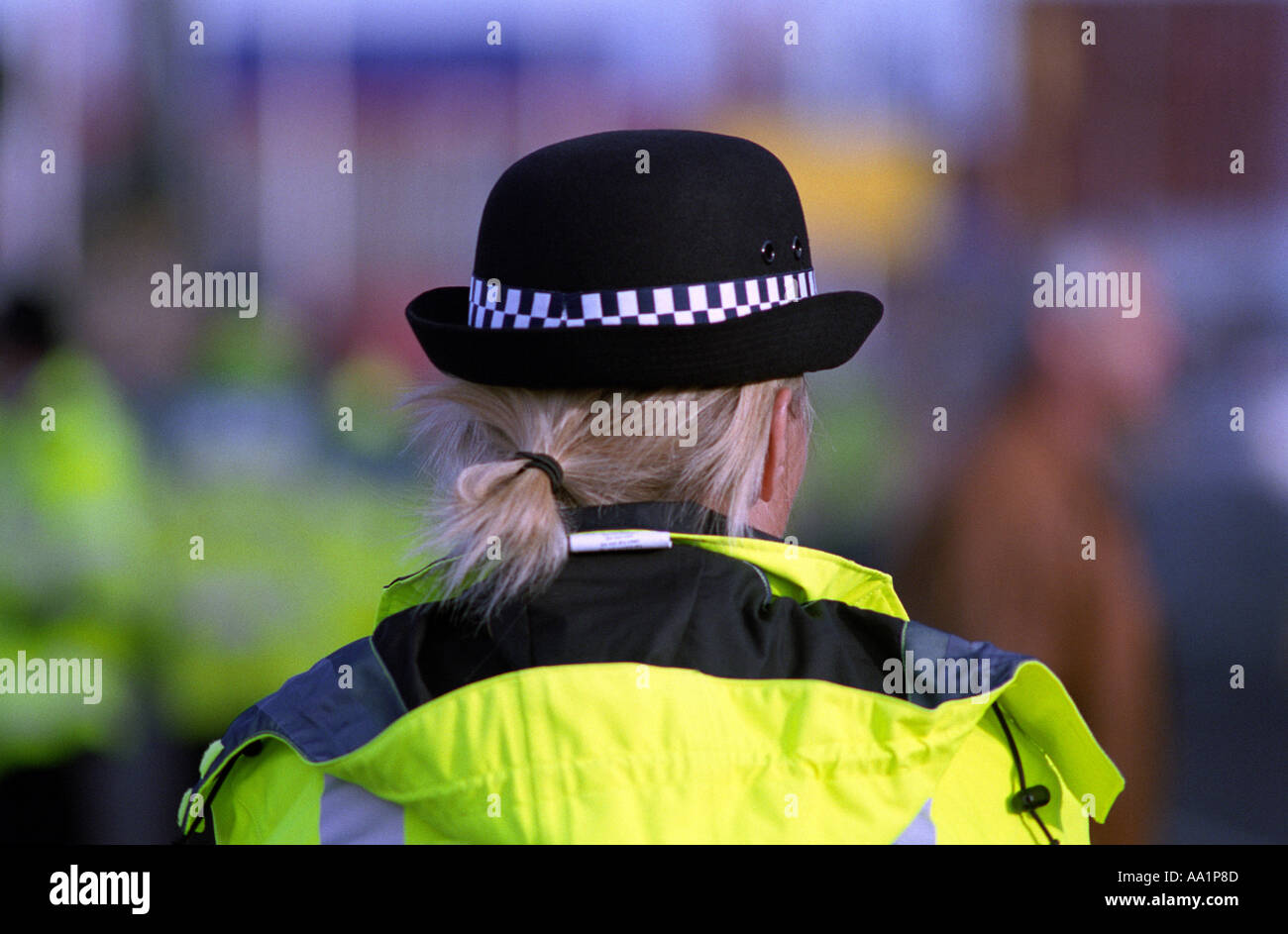 Ponytail policewoman hi-res stock photography and images - Alamy