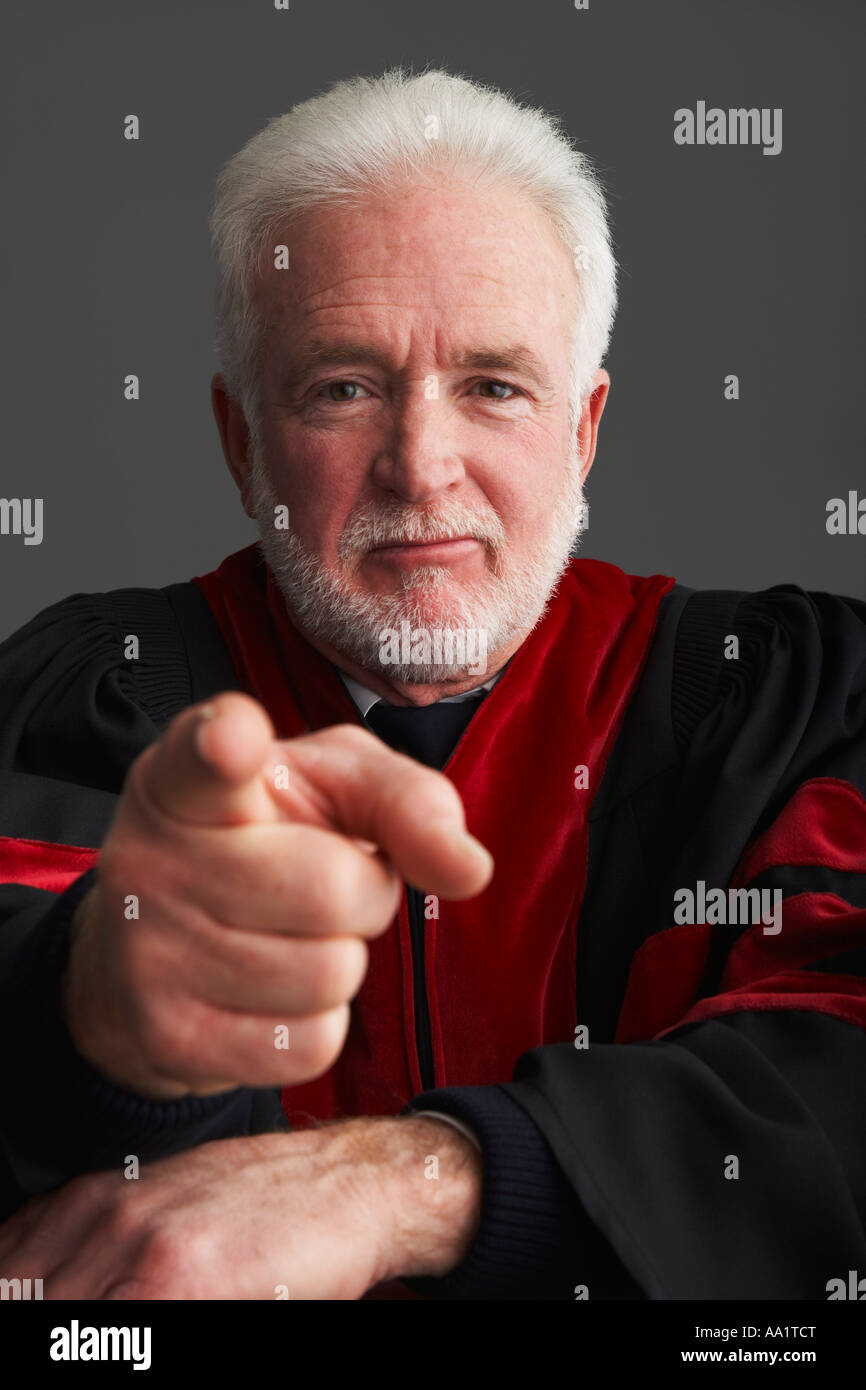 Stern judge looking camera hi-res stock photography and images - Alamy