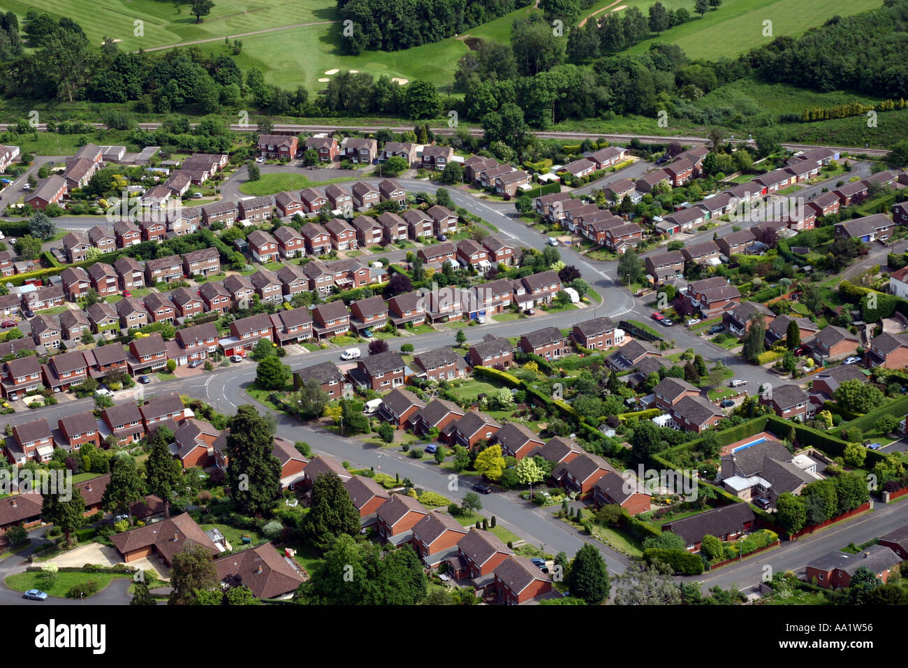 Aerial shot suburbs hi-res stock photography and images - Alamy