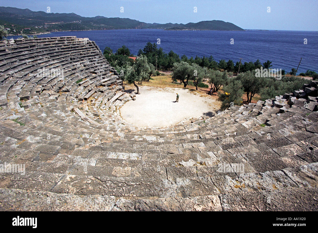 Roman amphitheatre at Kas in Southern Turkey Stock Photo - Alamy