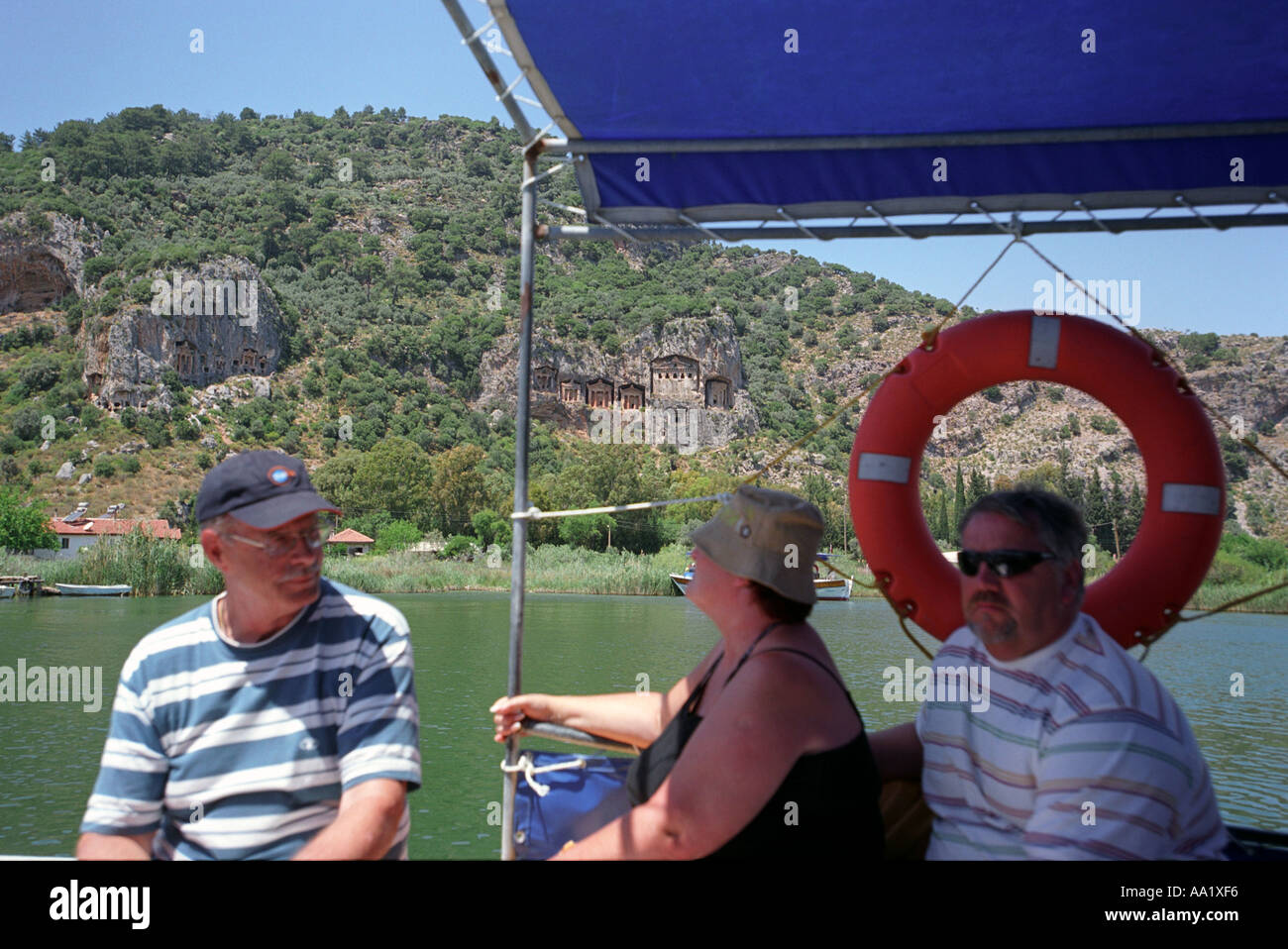 Kings tombs in the cliff face Kaunos Dalyan Turkey Stock Photo - Alamy