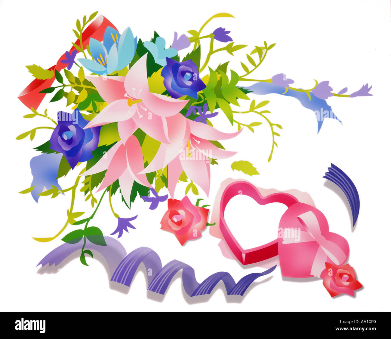 Illustration flower hi-res stock photography and images - Alamy