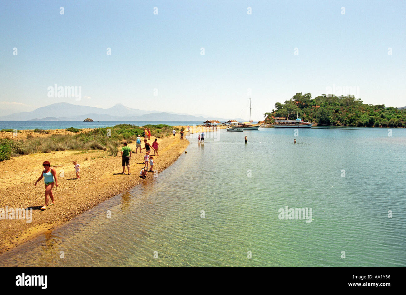 Flat Island in Southern Turkey Stock Photo - Alamy
