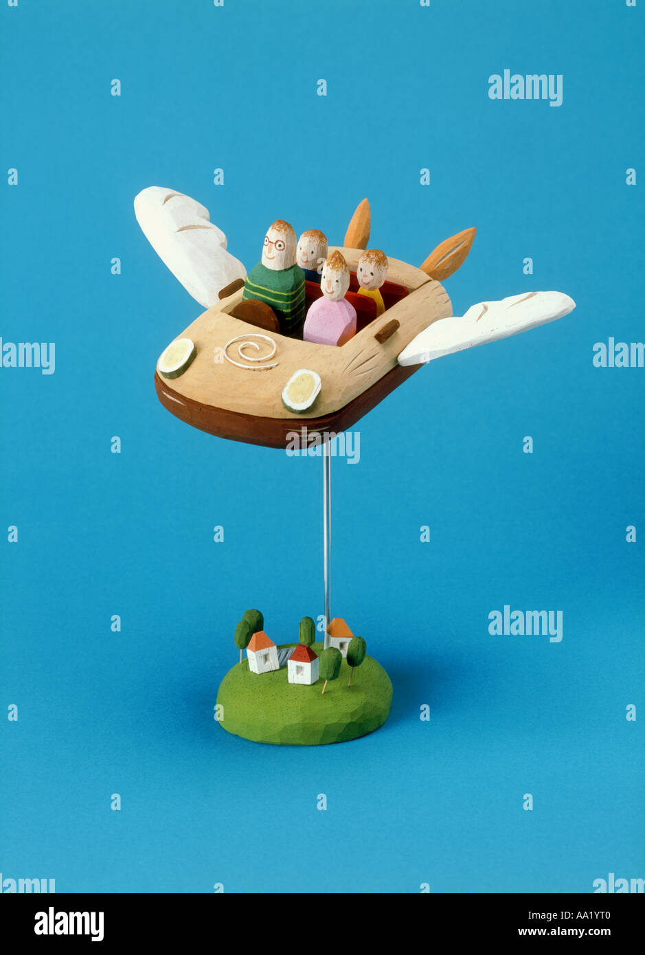 miniature model flying car Stock Photo - Alamy