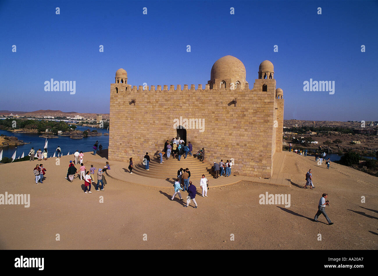 Egypt Assouan Aga Khan s Mausoleum Stock Photo - Alamy