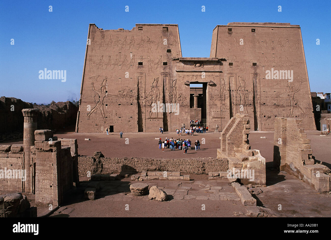 Egypt Edfou Temple Stock Photo - Alamy