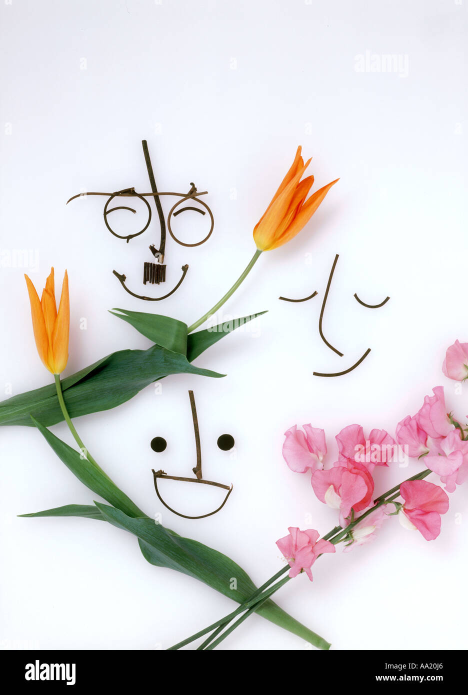 illustration family face Stock Photo - Alamy