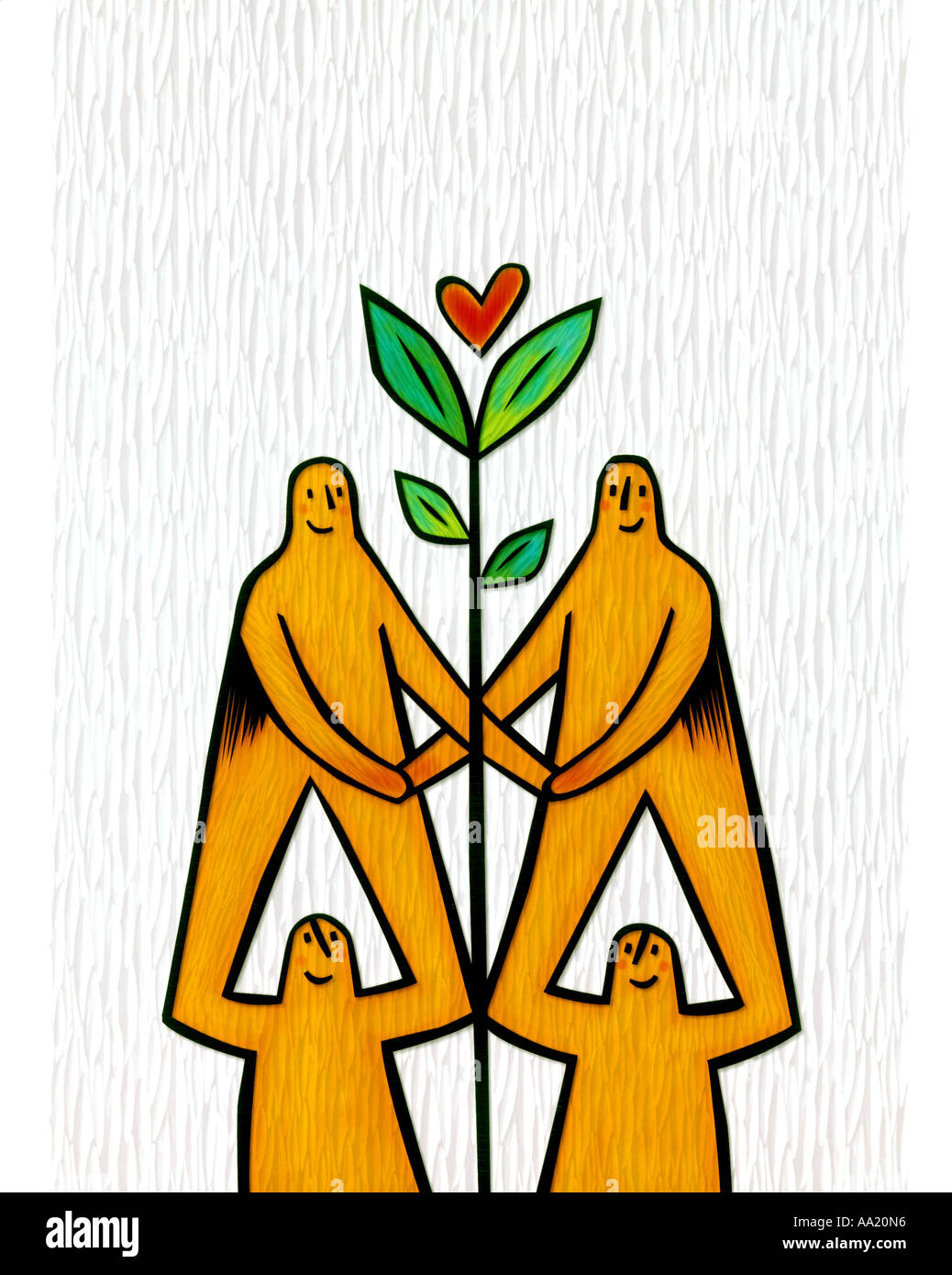 wood engraving illustration of people and flower Stock Photo - Alamy