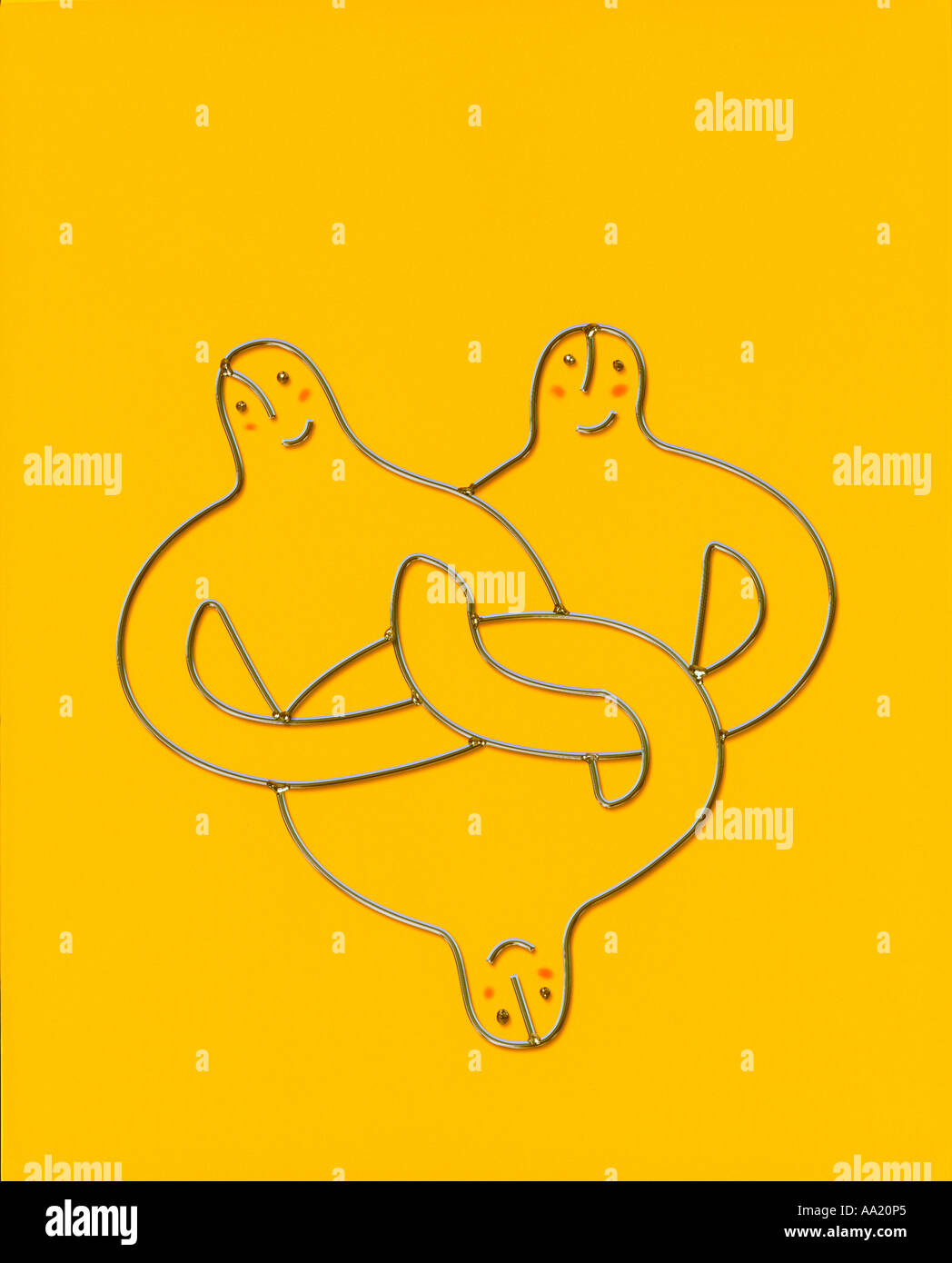 illustrarion linking arms Stock Photo - Alamy