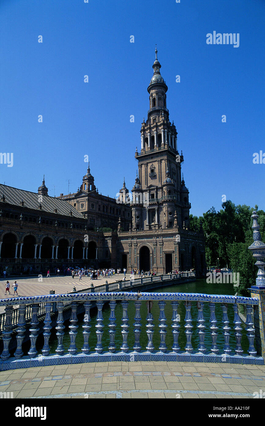 Spain Andalusia Seville Plaza de Espana Stock Photo - Alamy