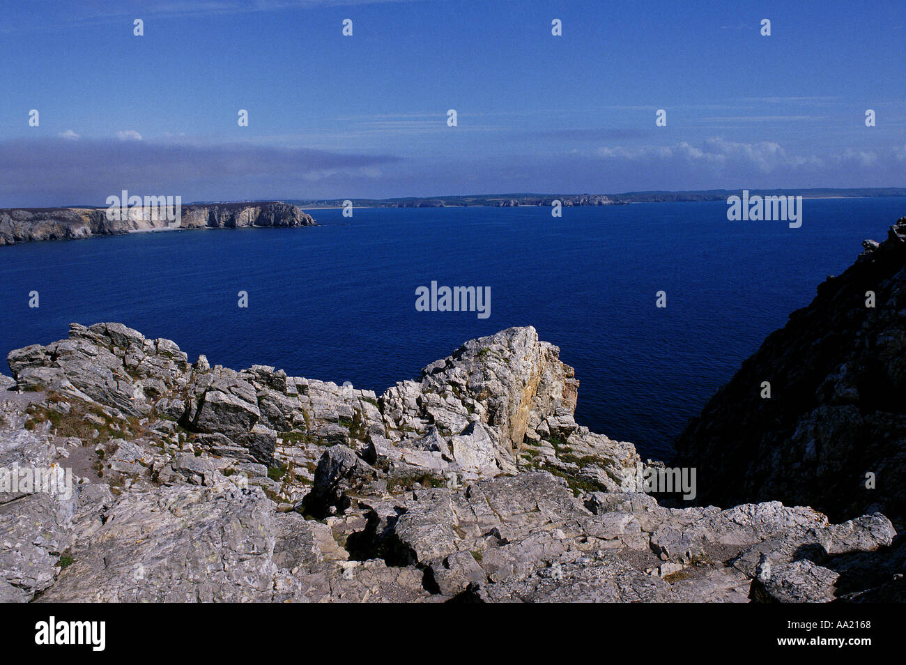 Brittany Pointe de Penhir Stock Photo - Alamy