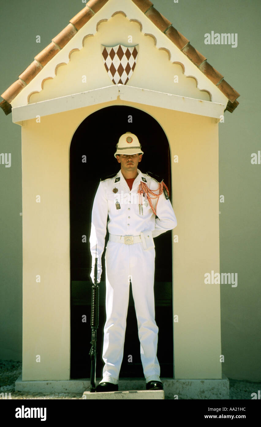 France, uniformed officer standing at gate, full length Stock Photo - Alamy