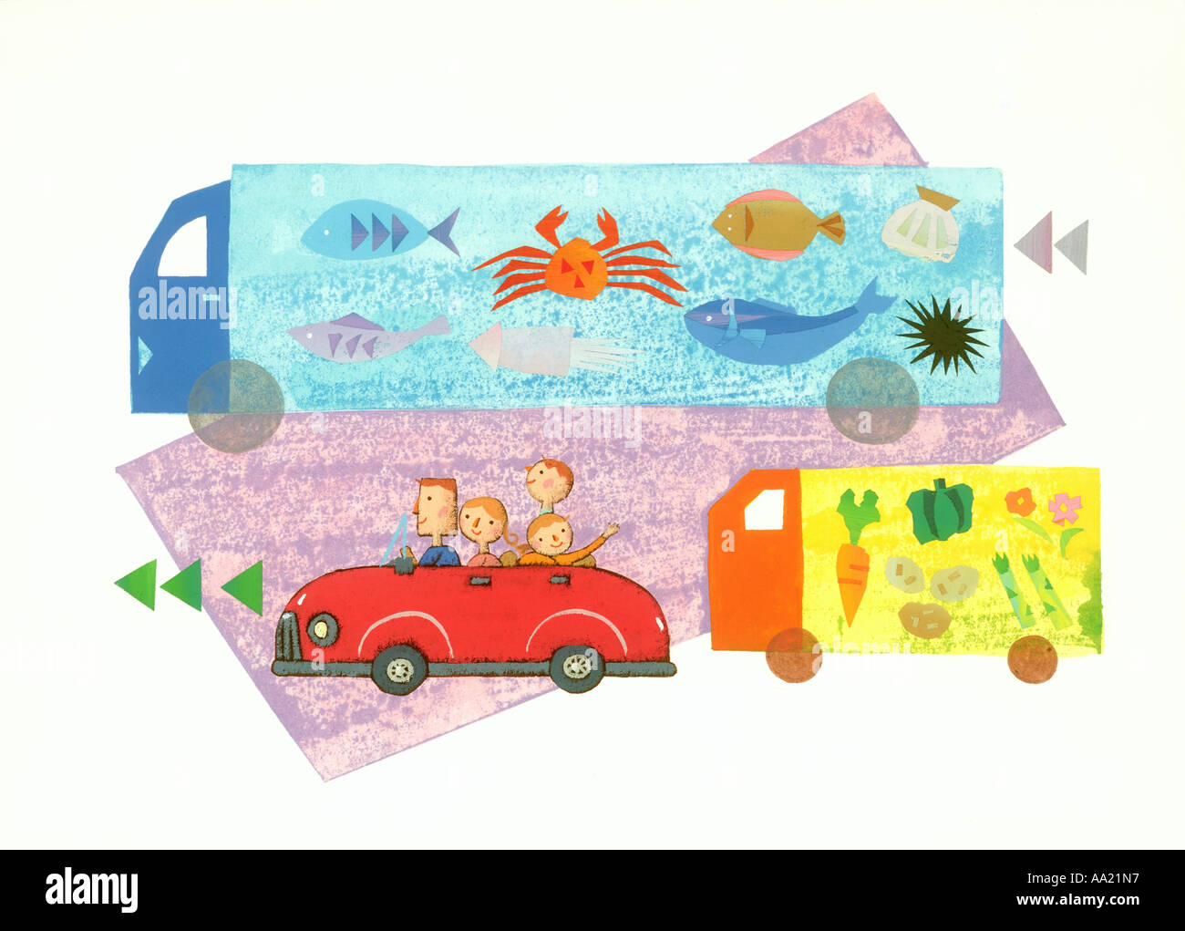 Son driving Cut Out Stock Images & Pictures - Alamy