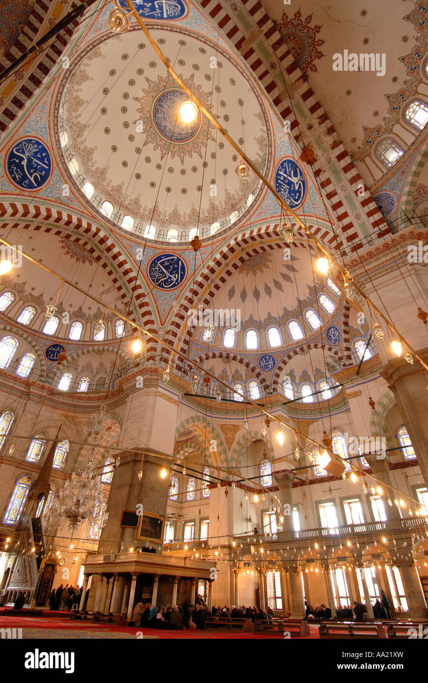 Fatih Camii interior dome istanbul turkey Stock Photo - Alamy