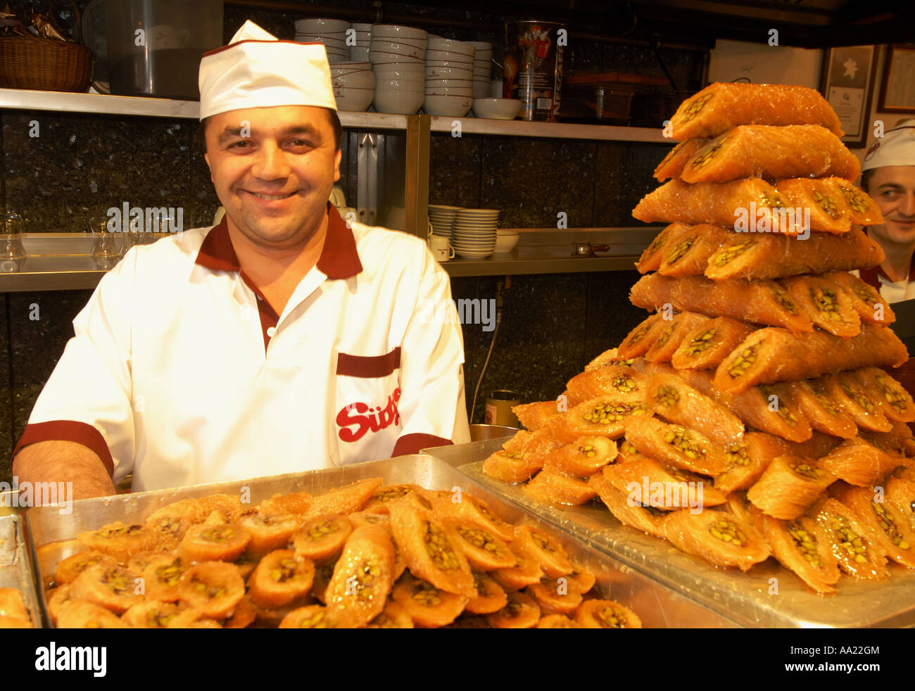 Taksim Sütis turkish patisserie baklava Stock Photo - Alamy