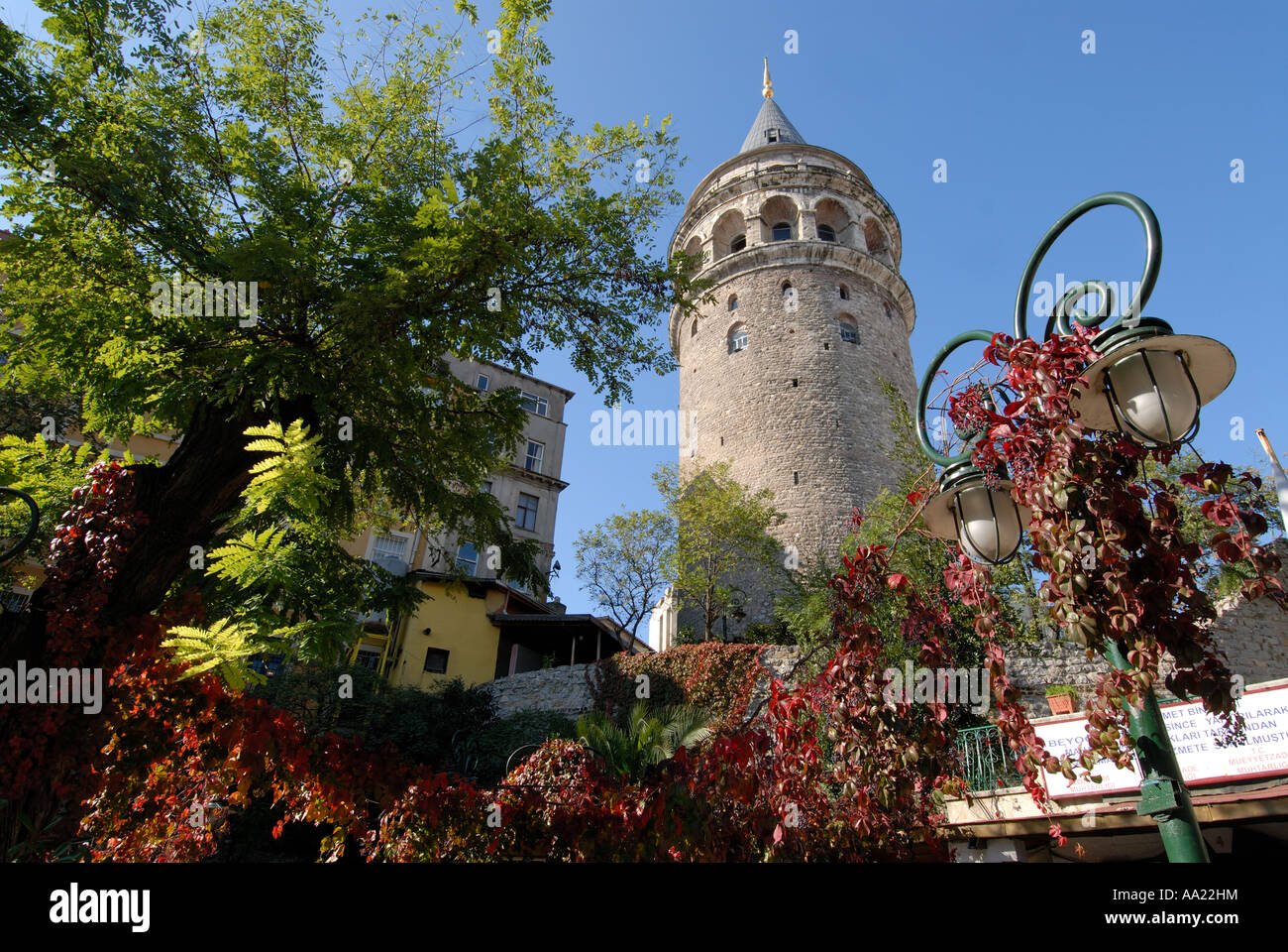 Galata Tower details Stock Photo - Alamy